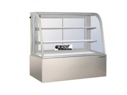 Tủ trưng bày bánh kính cong Okasu CCS-18SS-2 | Okasu - Thương hiệu Nhật ...